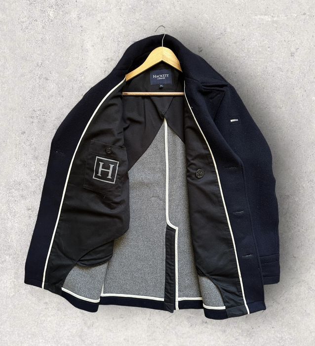 Hackett HACKETT London Double Breasted Wool Heavy Coat | Grailed