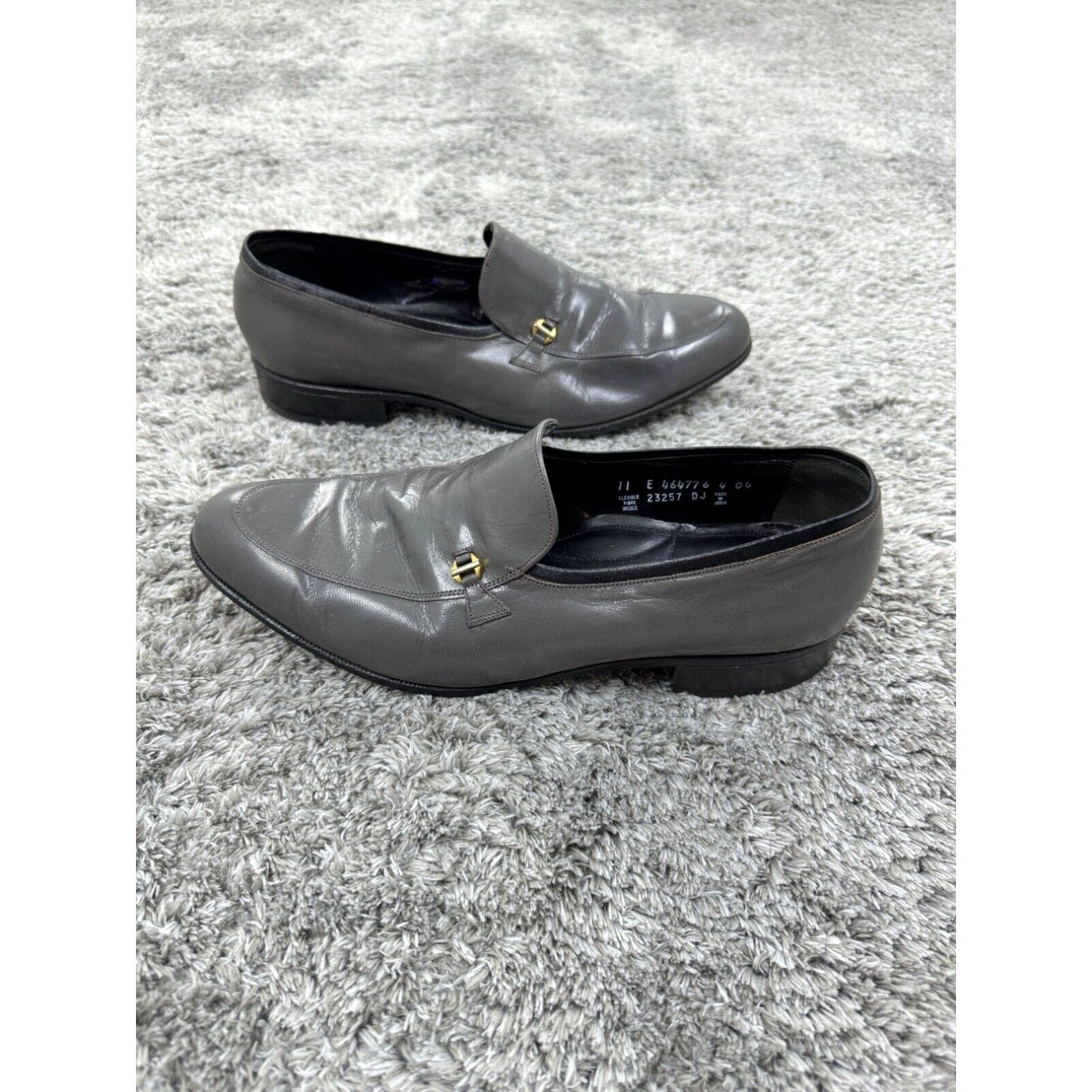 Florsheim Florsheim Imperial Como Moc Toe Bit Loafer Mens 11E Gray Soft ...