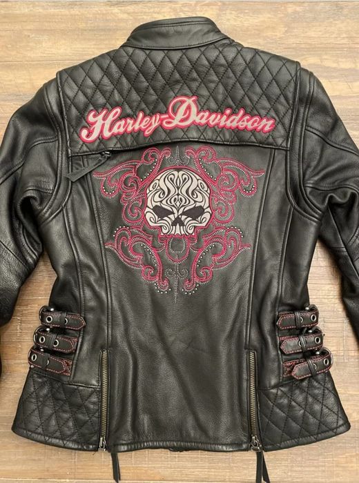 Harley Davidson Women Miss Enthusiast HARLEY DAVIDSON Scroll Skull ...
