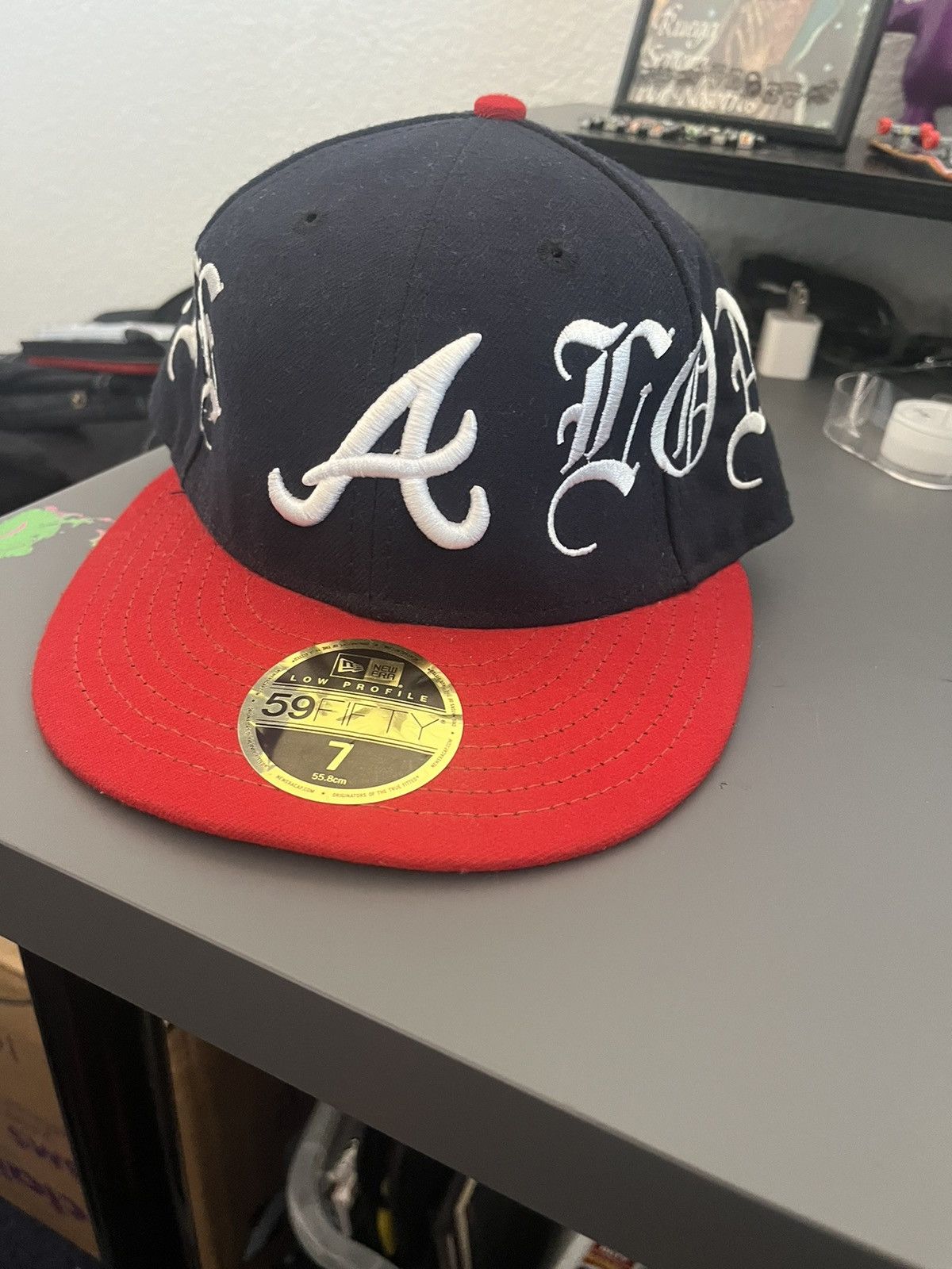 New Era × Playboi Carti × Vlone New era x vlone hat “Live Alone” | Grailed