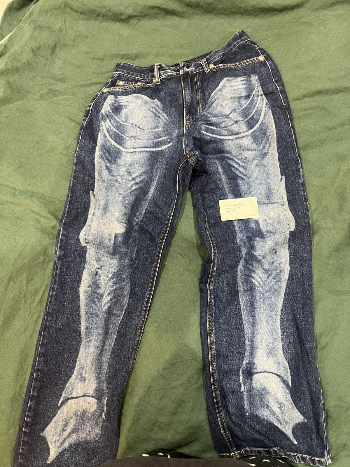 Thug Club Thug Club Laser Print Warrior Denim | Grailed