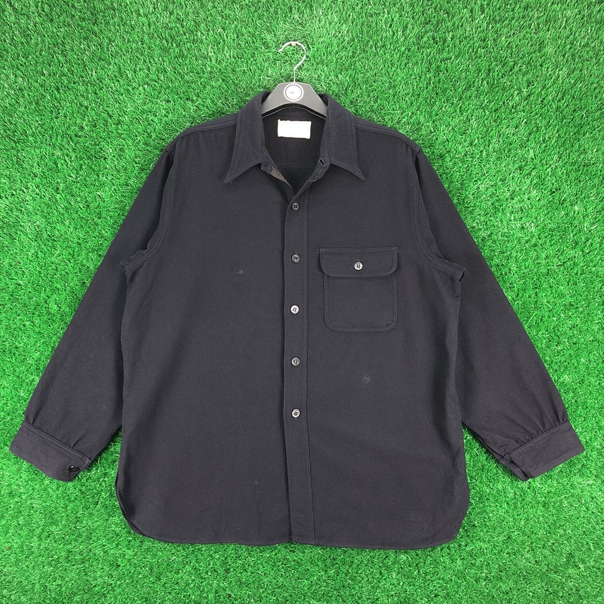 Flannel × Military × Vintage Vintage 60's US Navy Wool Flannel Service ...