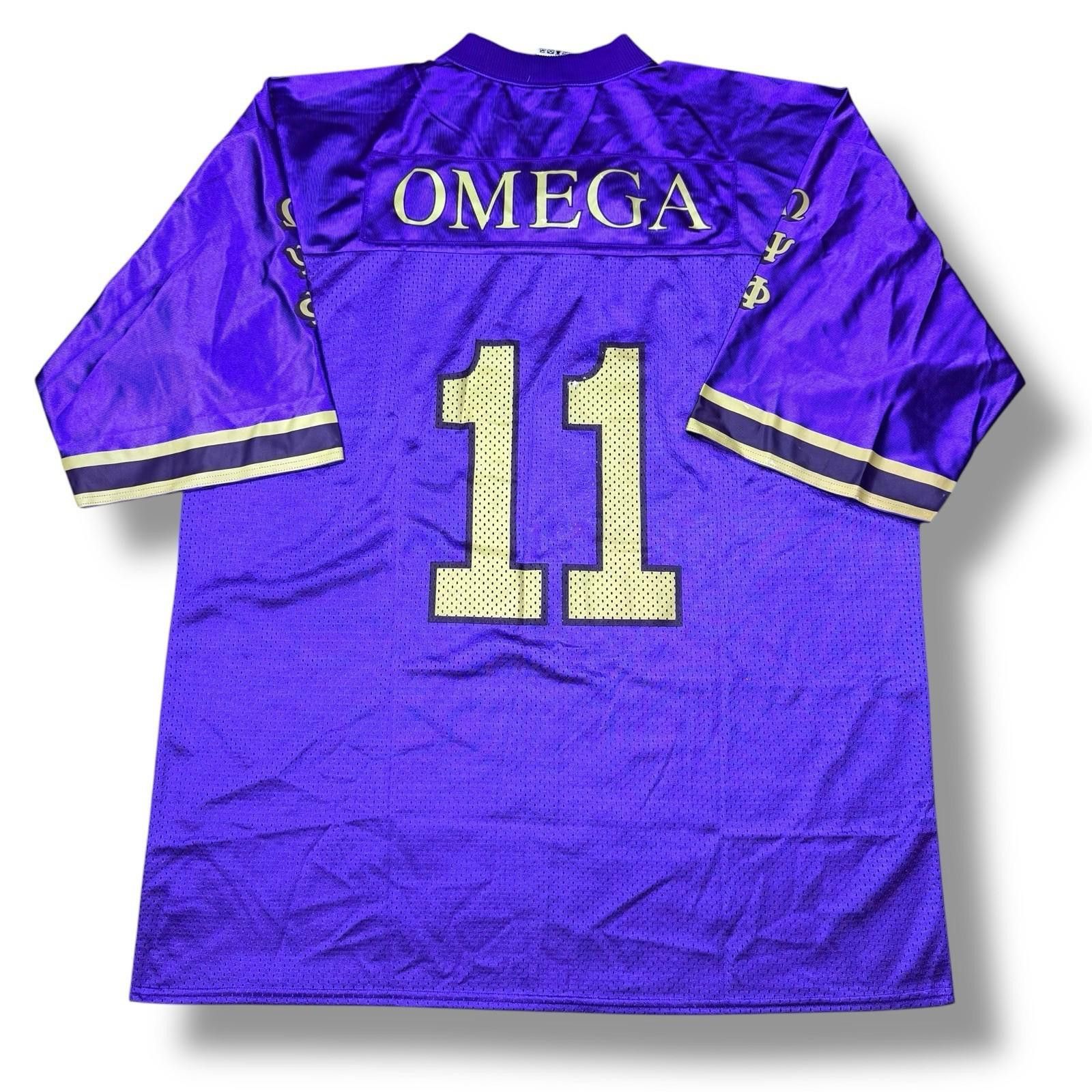 Designer Vintage Omega Psi Phi Fraternity Football Jersey Men's XXL ...
