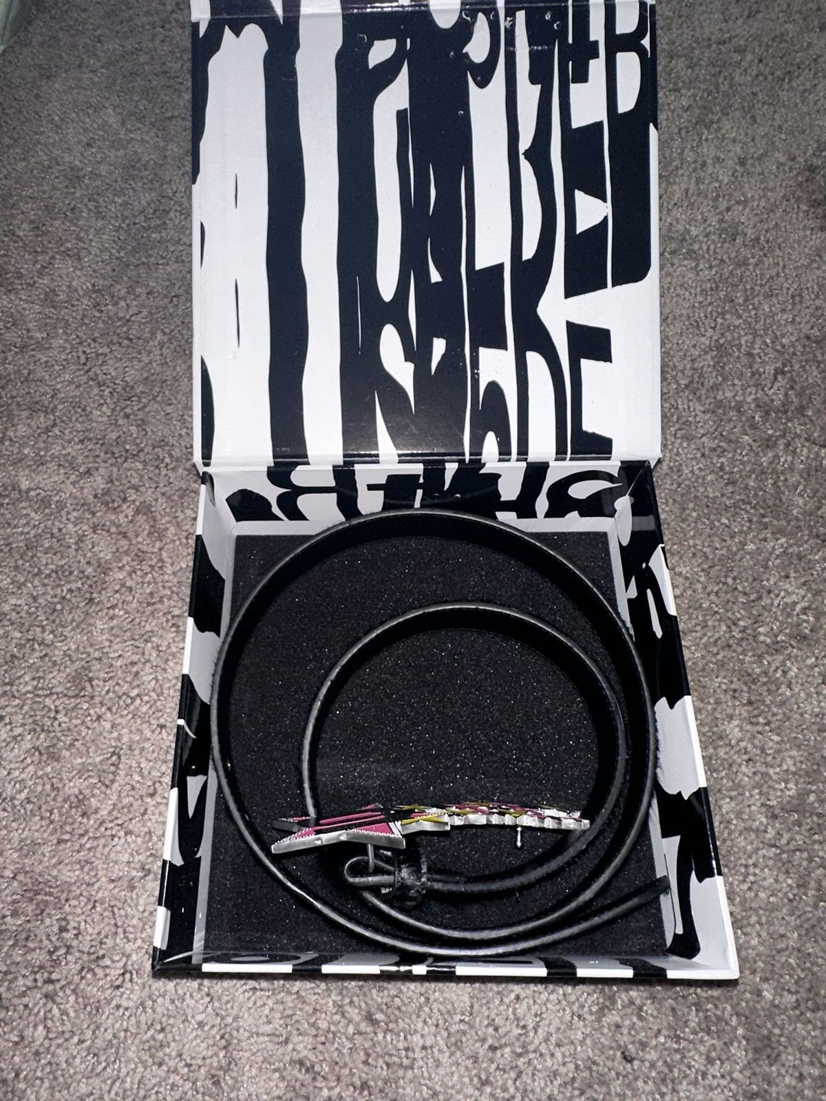 Spider Worldwide Sp5der Worldwide “5” Star Logo Pony Hair Belt | Grailed