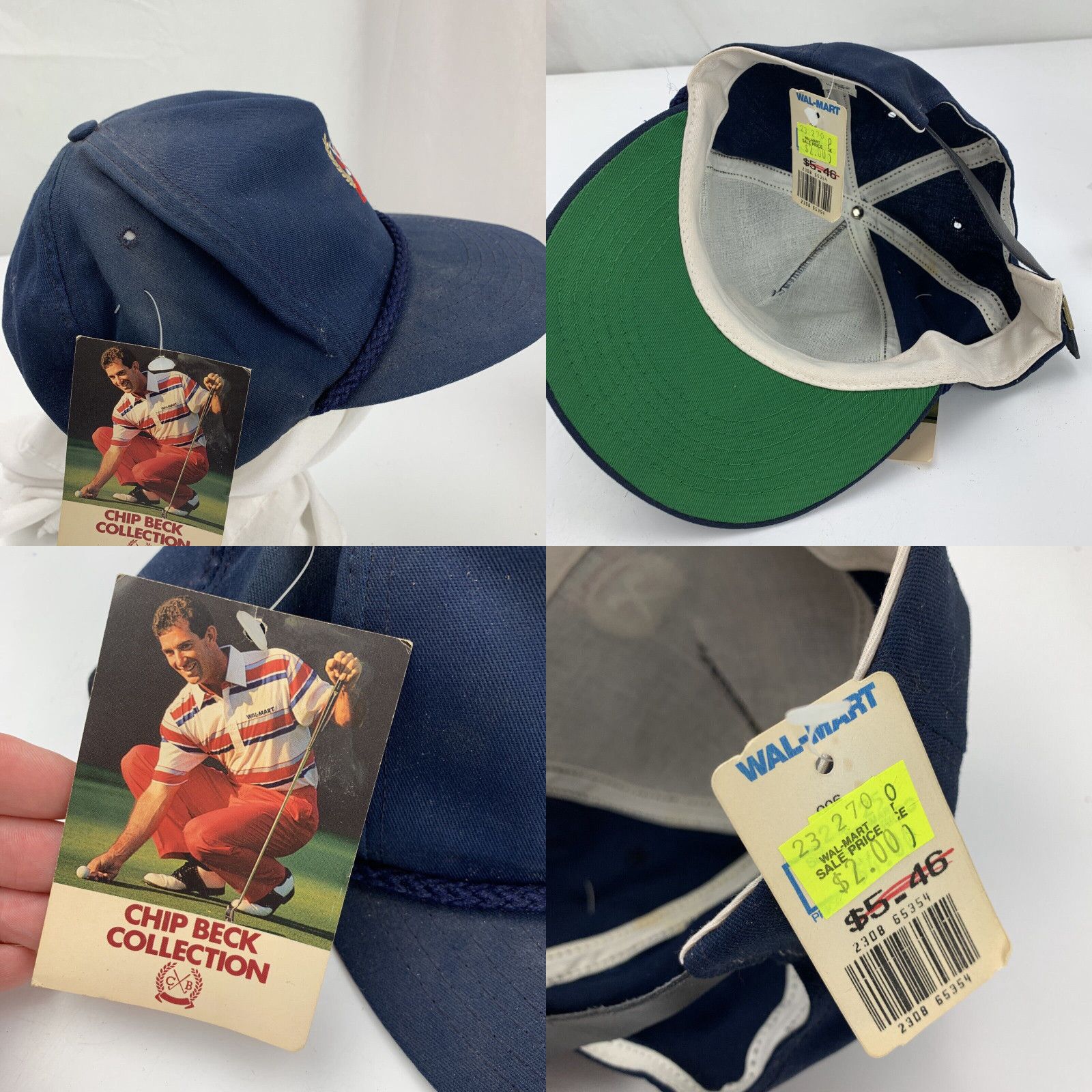 Vintage Chip Beck Collection Golf Ball Cap Hat Adjustable Baseball ...