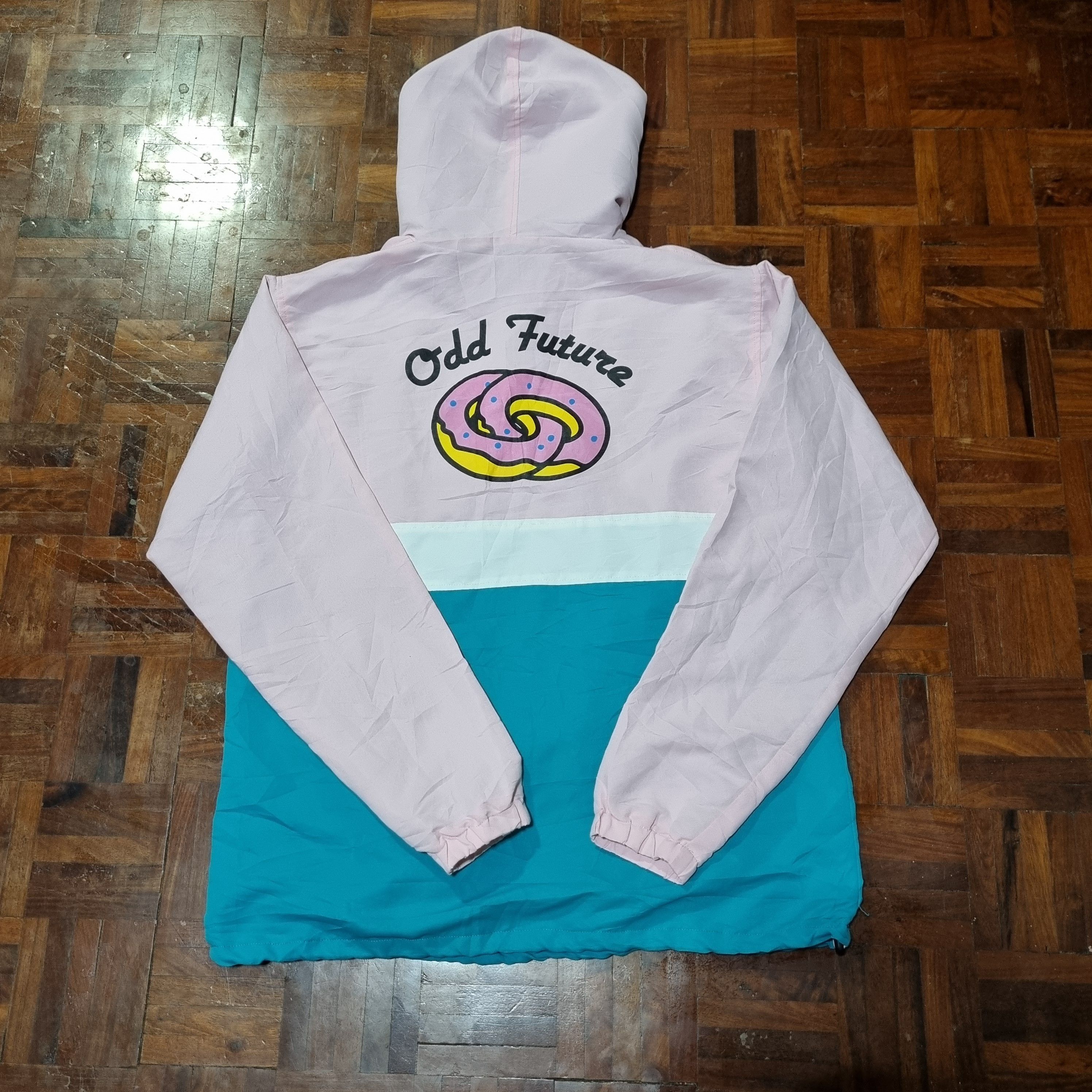 Odd Future Odd Future "Donut" Half Zip Windbreaker Jacket Hoodie | Grailed