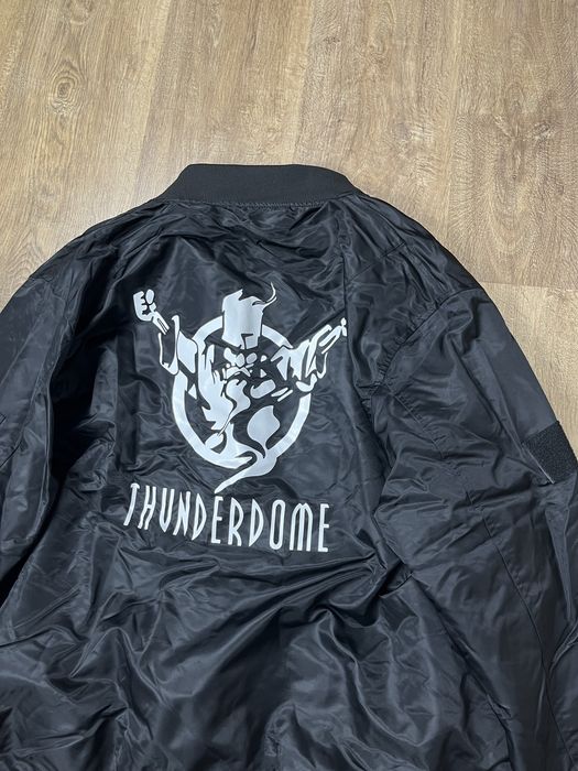 Vintage thunderdome vintage bootleg ma-1 flyer bomber jacket rave | Grailed