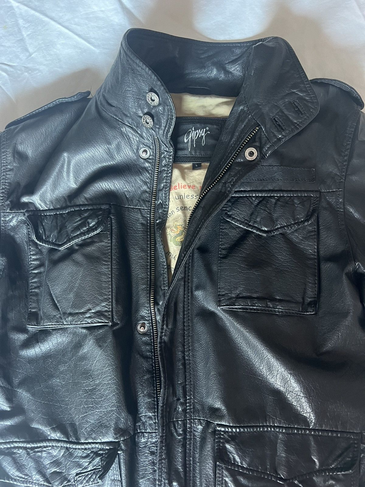 Gypsy Mint Vintage Leather Jacket bought in Germany | Grailed