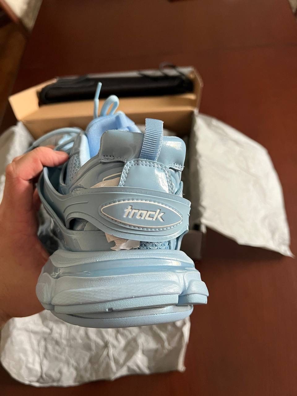 Balenciaga Balenciaga Track light blue | Grailed