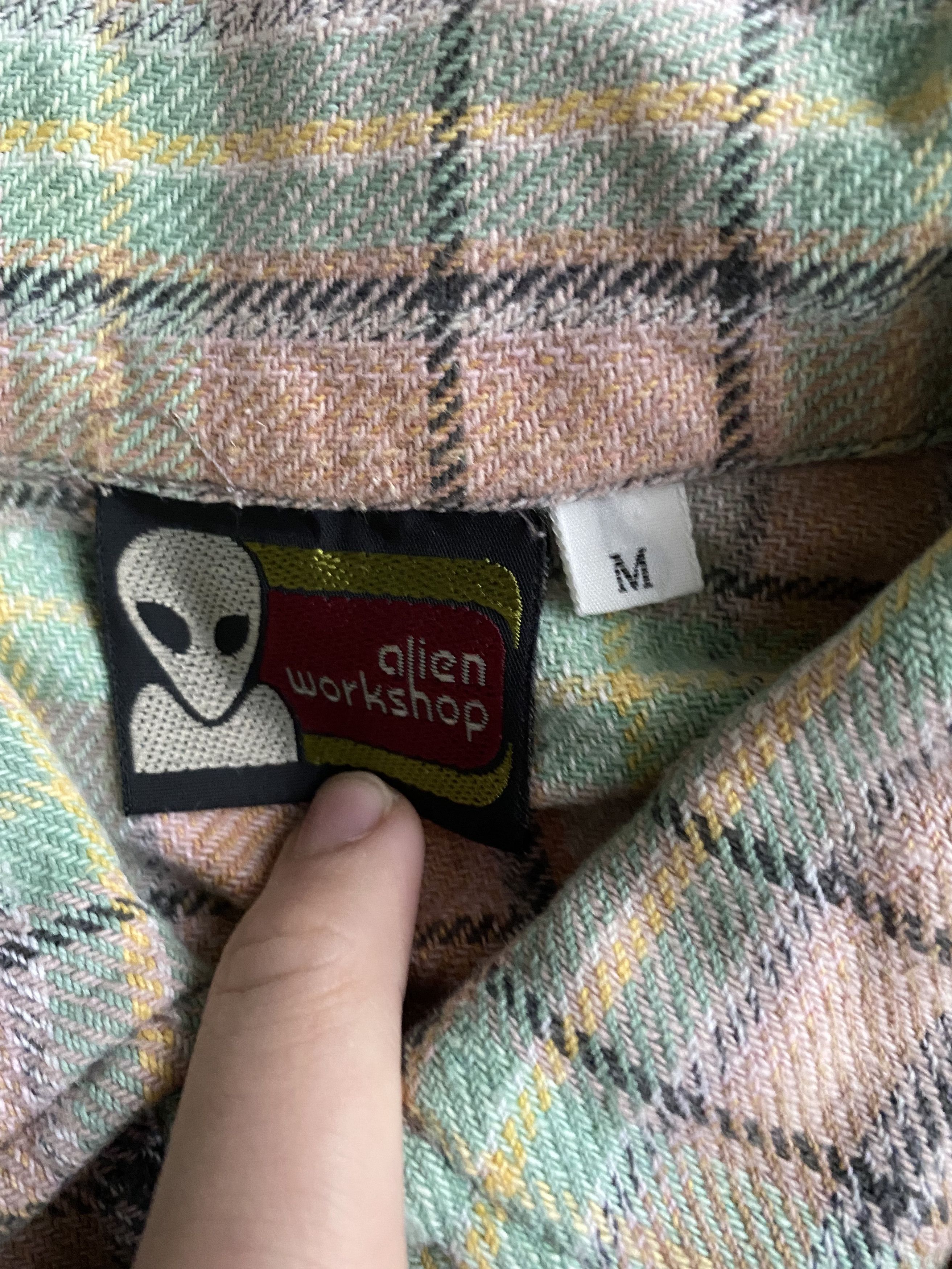 Alien Workshop × Vintage Vintage Alien Workshop Half Zip Flannel Polo ...