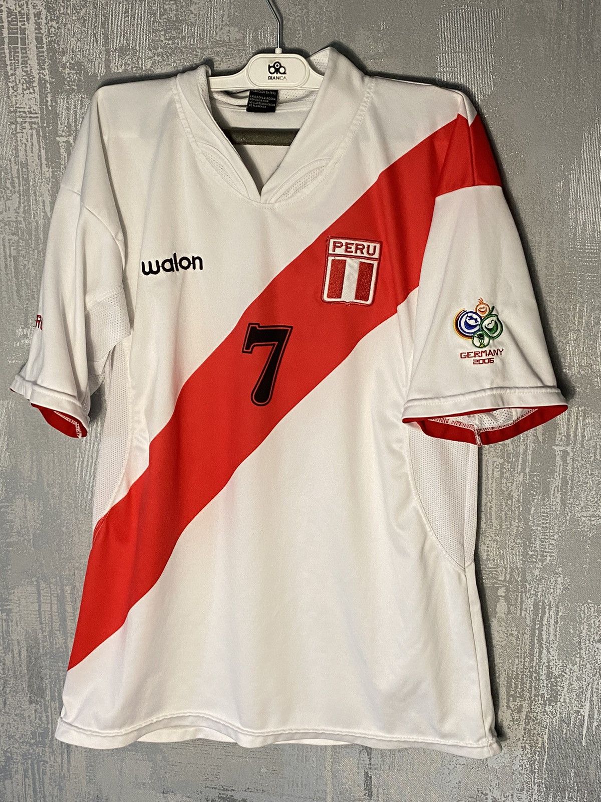 Vintage 2006 Vintage Walon Peru Soccer Jersey National Team 7 Solano ...