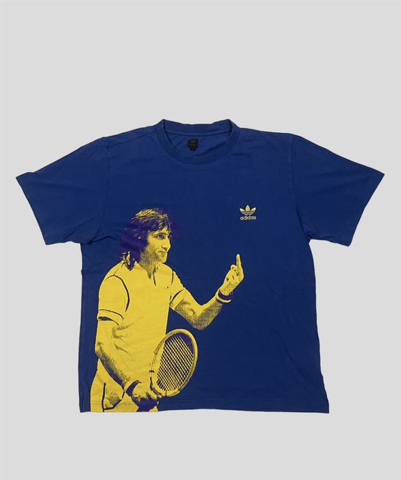 Adidas Adidas Middle Finger Ilie Nastase Tee Rare Vintage OG 90s 00 ...