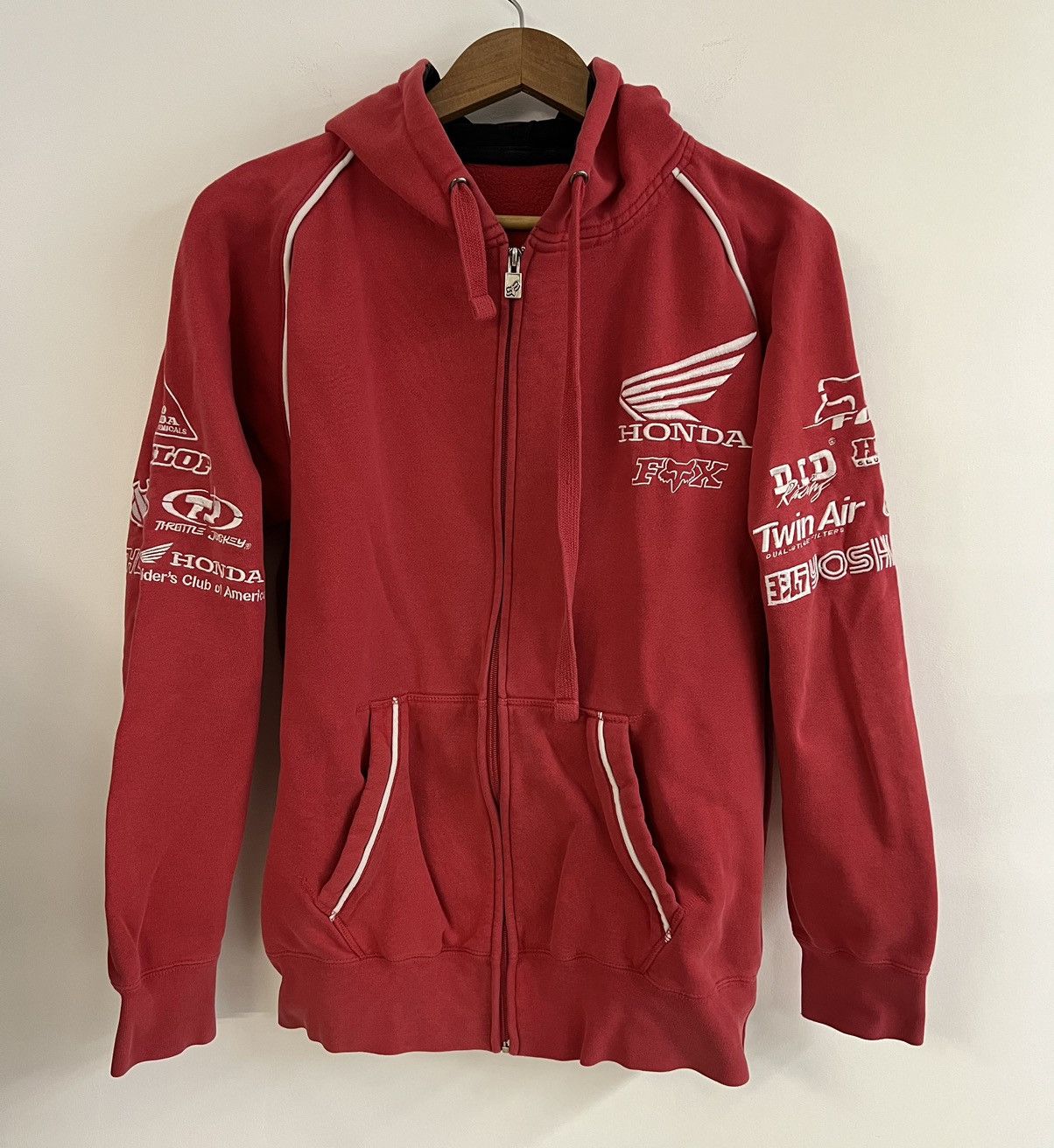 Fox Racing × Honda Fox Honda Embroidered Sponsor Long Sleeve Full Zip ...
