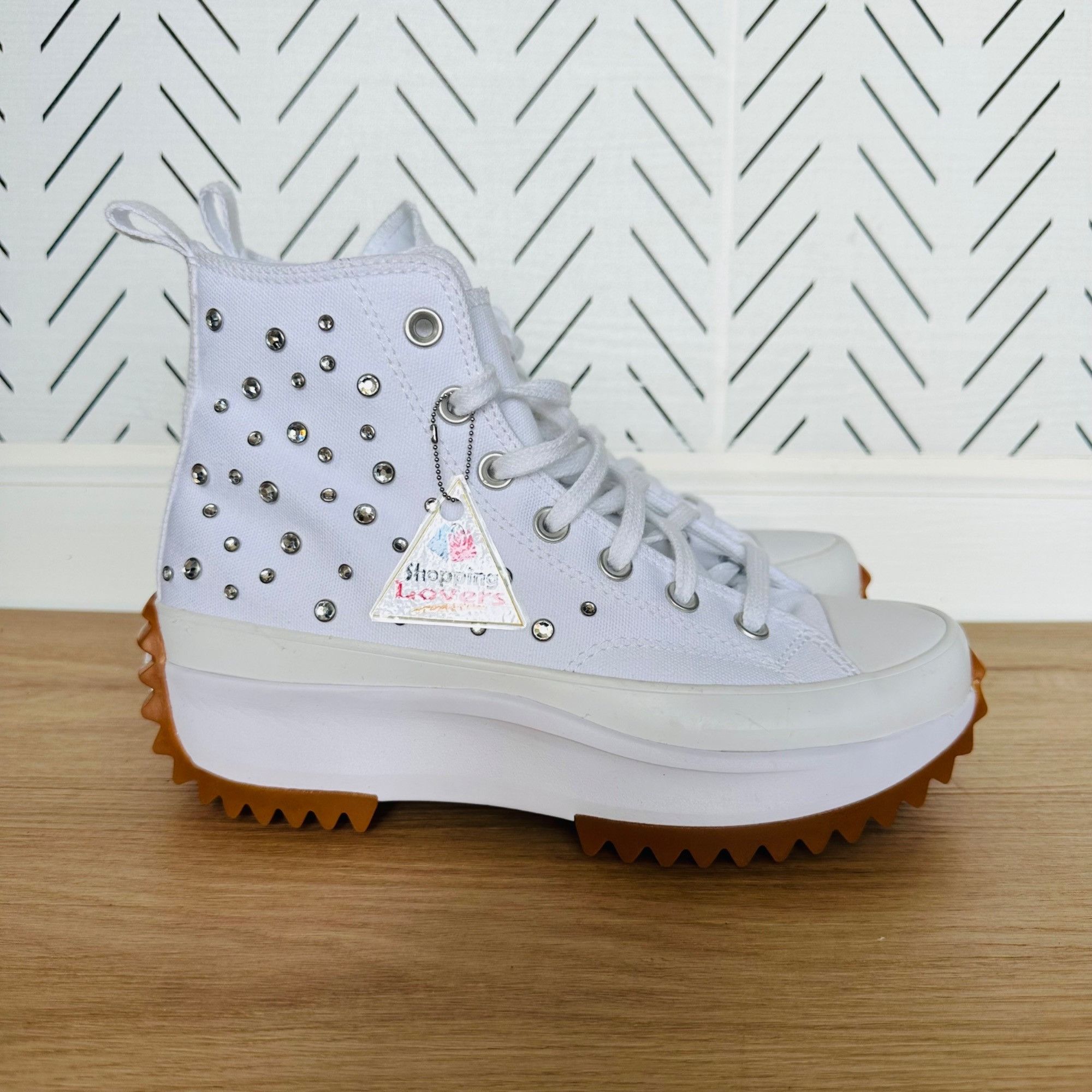 Converse ⭐Converse Run Star Hike Hi Y2K Gems Sz 8 Mens Shoes White St | Grailed