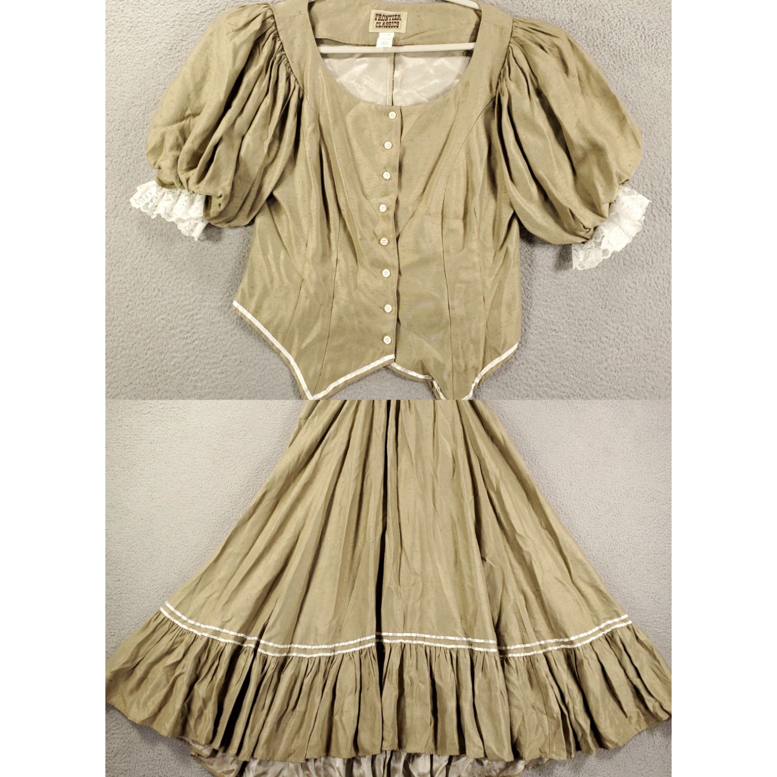 Vintage Frontier Classics Pioneer Old West Victorian Prairie Skirt Top ...