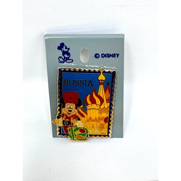 Disney Epcot 15th Anniversary Stamp Series Disney Pin Russia Mickey ...