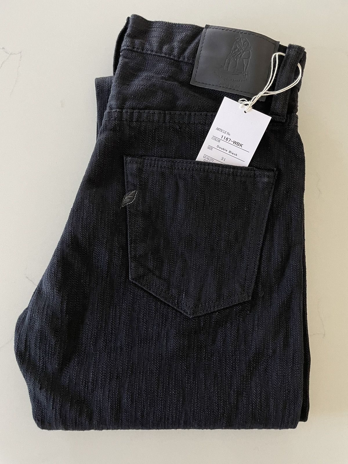 Pure Blue Japan Pure Blue Japan 1167-WBK 13oz Stretch Black Selvedge Denim | Grailed