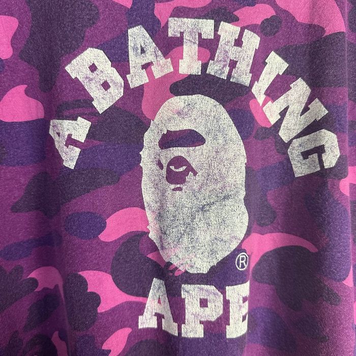 Bape Rare Vintage Bape " A Bathing Ape " Purple Camo T Shirt | Grailed
