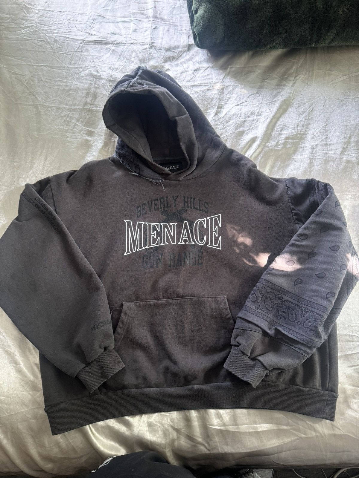 Menace BEVERLY HILLS GUN RANGE HOODIE (BANDANA EDITION) | Grailed