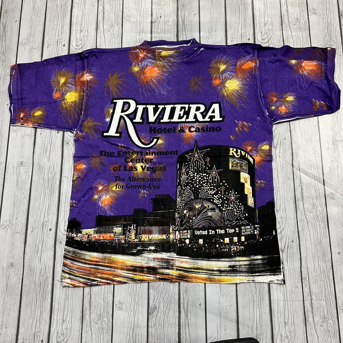 Vintage 80s Riviera hotel and casino Las Vegas AOP | Grailed