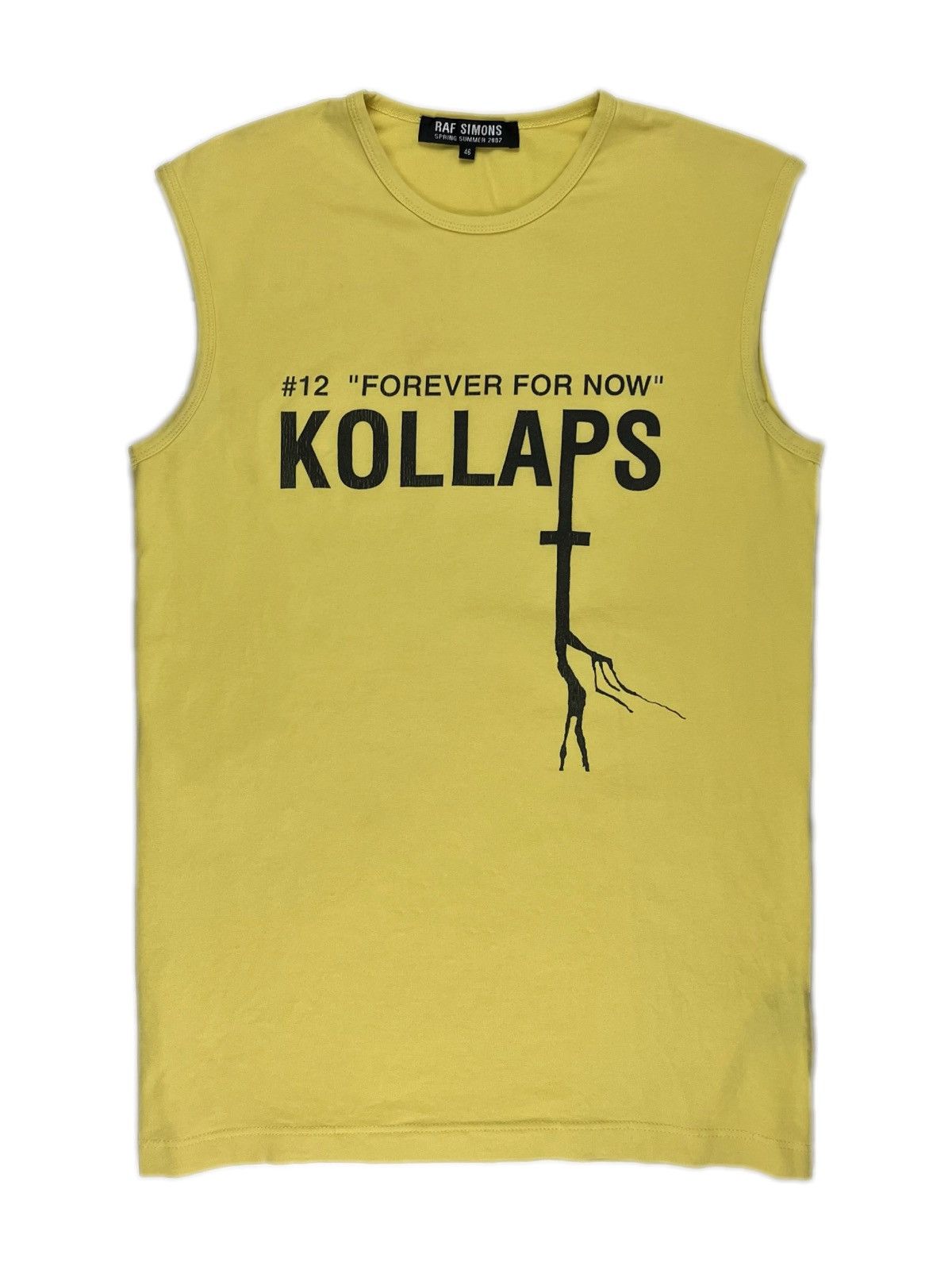 Raf Simons SS02 Raf Simons Kollaps Peter De Potter Sleeveless Tank Top | Grailed