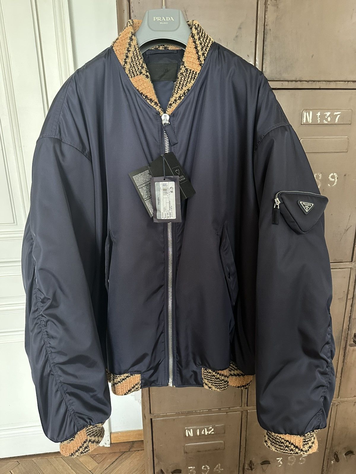 Prada 2021 Prada iconic runway Raf Simons debut collection Bomber | Grailed