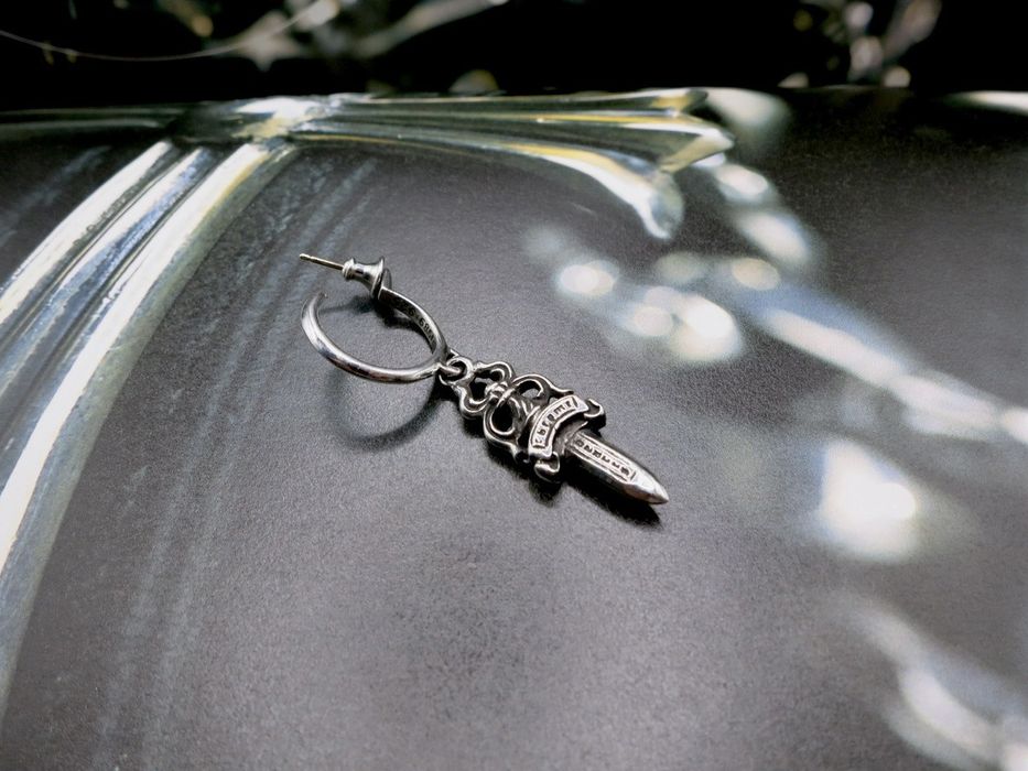 Chrome Hearts Chrome Hearts Dagger Hoop Earring | Grailed