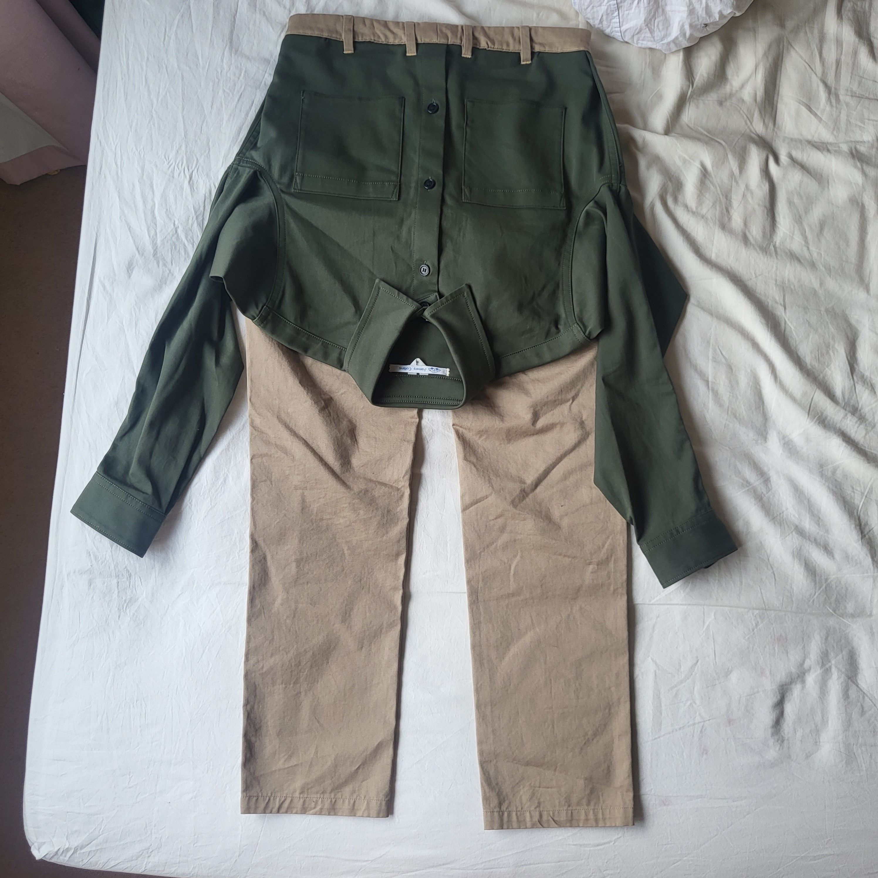 Homemade Balenciaga-inspired DIY hybrid pants with shirt | Grailed