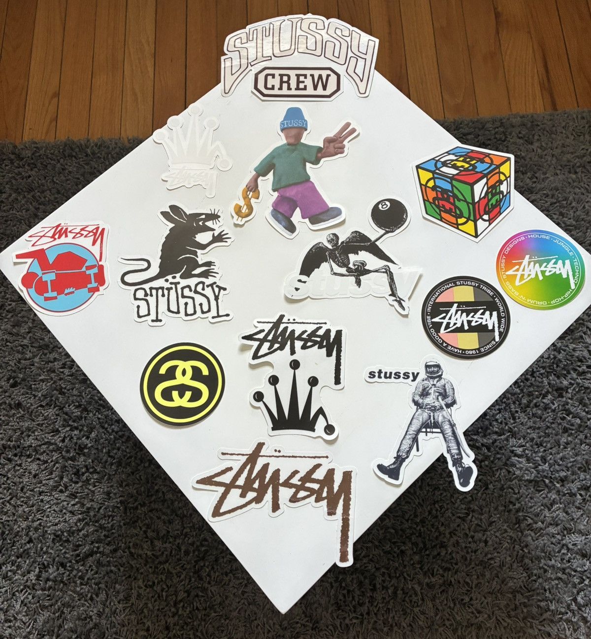 Stussy Stussy Sticker Lot - Thirteen Stickers - 8 Ball Logo Crown | Grailed