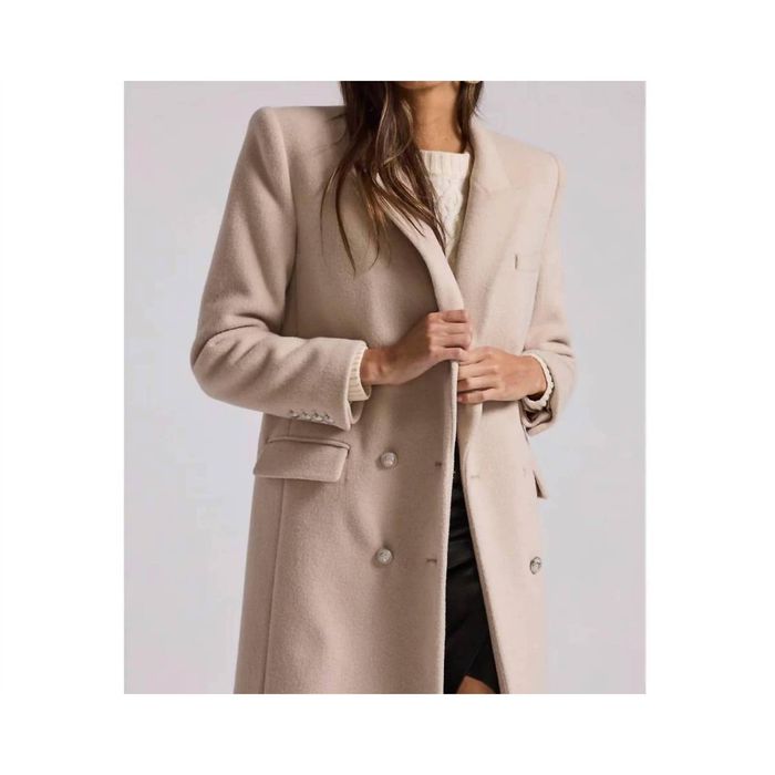 Generation Love GENERATION LOVE Andie Wool Coat In Taupe | Grailed