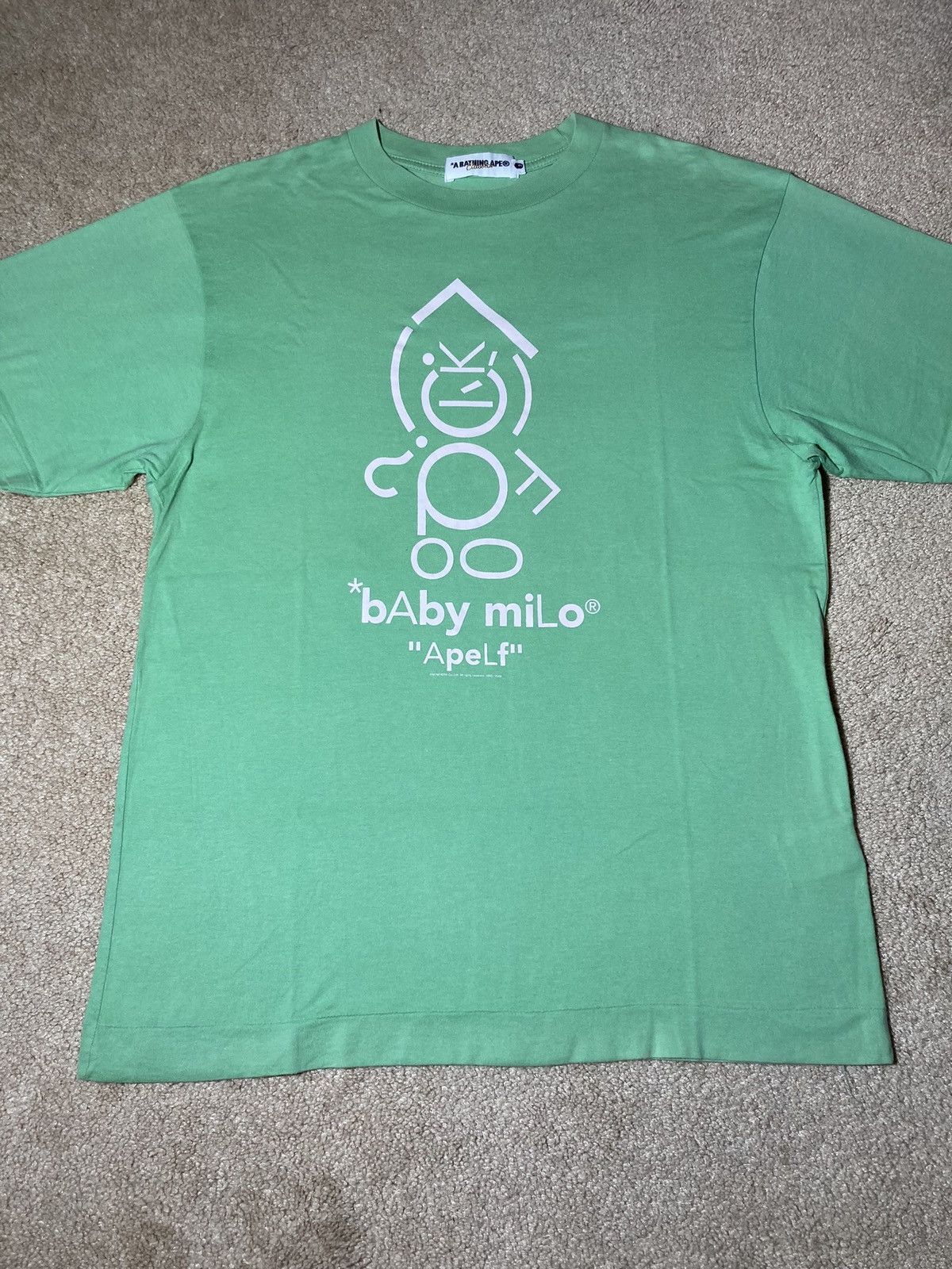 Bape 2009 Bape Baby Milo Elf Apelf Mint Green Cartoon Classics OG | Grailed
