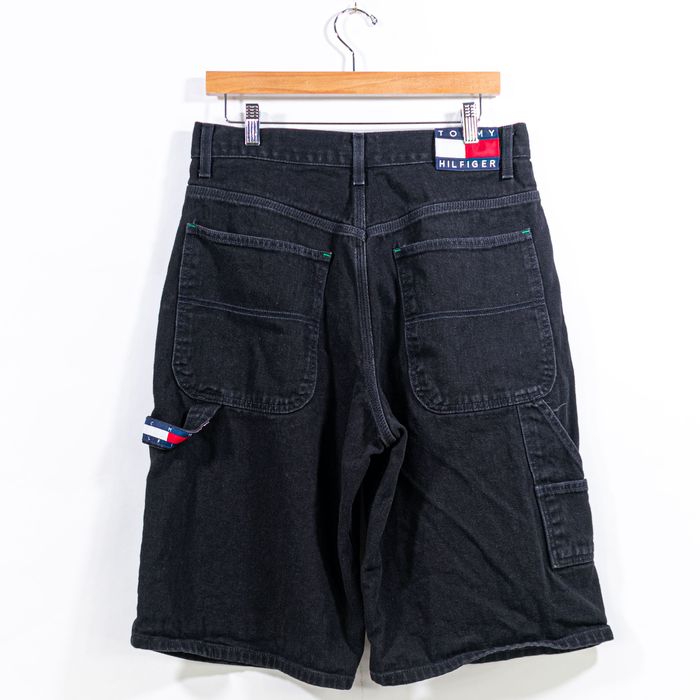 Vintage Tommy Hilfiger Carpenter Jean Shorts Y2K Flag Baggy Hip Hop ...