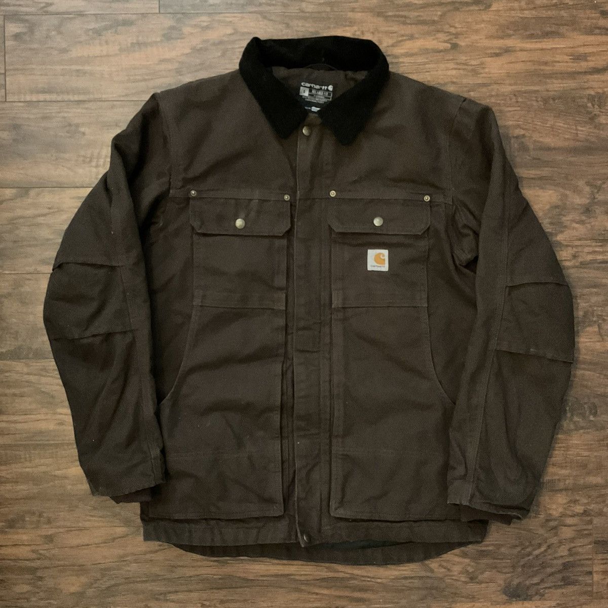 Carhartt × Streetwear × Vintage Mocha Brown Work Cargo Carhartt Jacket ...
