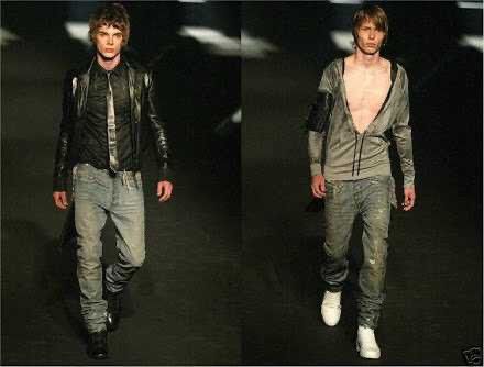 Dior × Hedi Slimane SS04 Dior Homme "Strip" Bleu Clair Ice Waxed ...