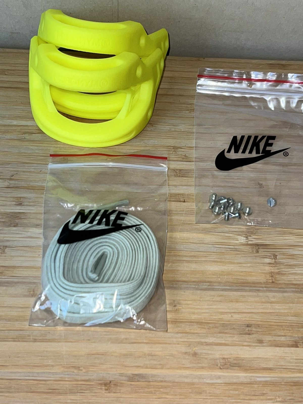 Acronym × Nike Nike Acronym 3D Printed Yellow Screw On Heel Clips | Grailed