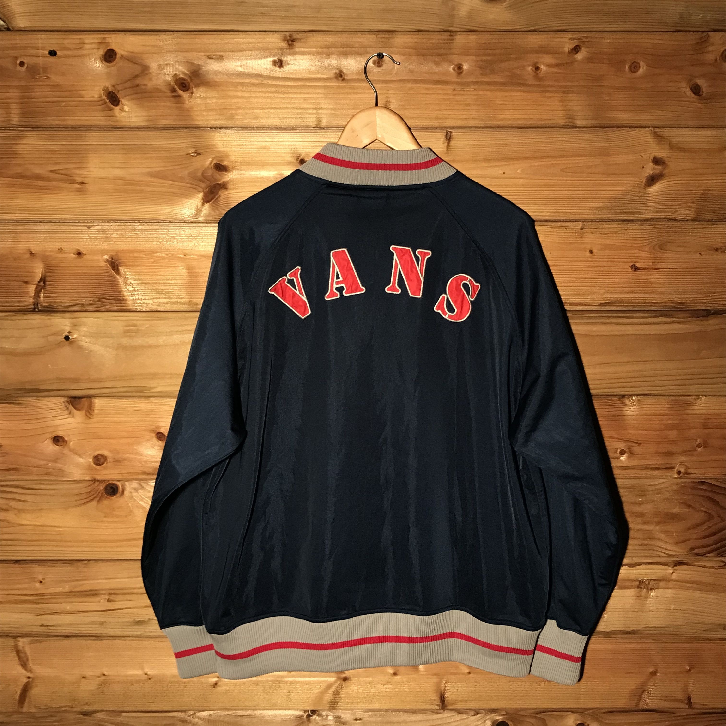 Vintage 90s Vans VLONE V Style Logo Stadium Varsity Track Jacket | Grailed