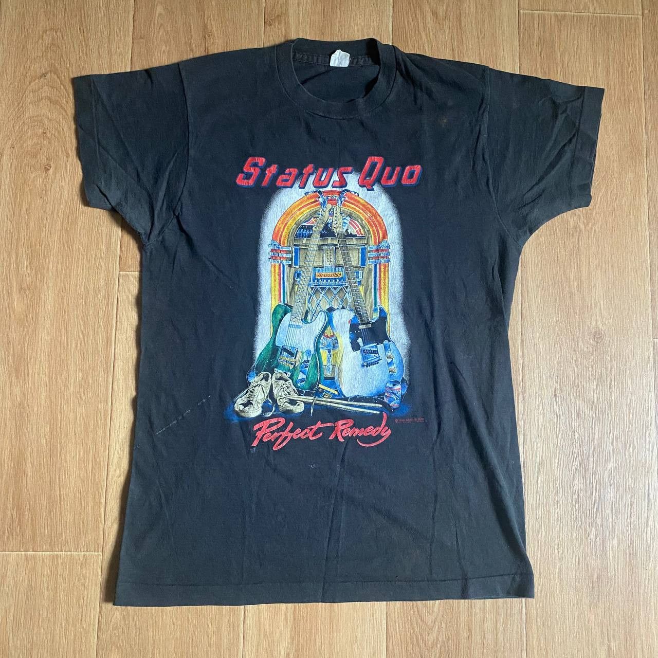 Vintage Rare original Vintage 1989 Status Quo Tour T shirt | Grailed