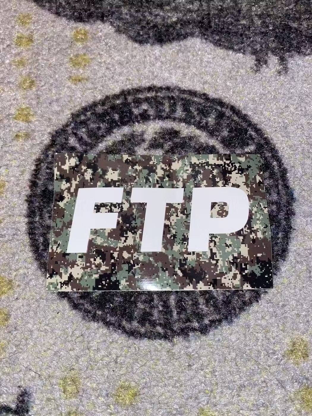 Fuck The Population FTP Logo Sticker Camo | Grailed