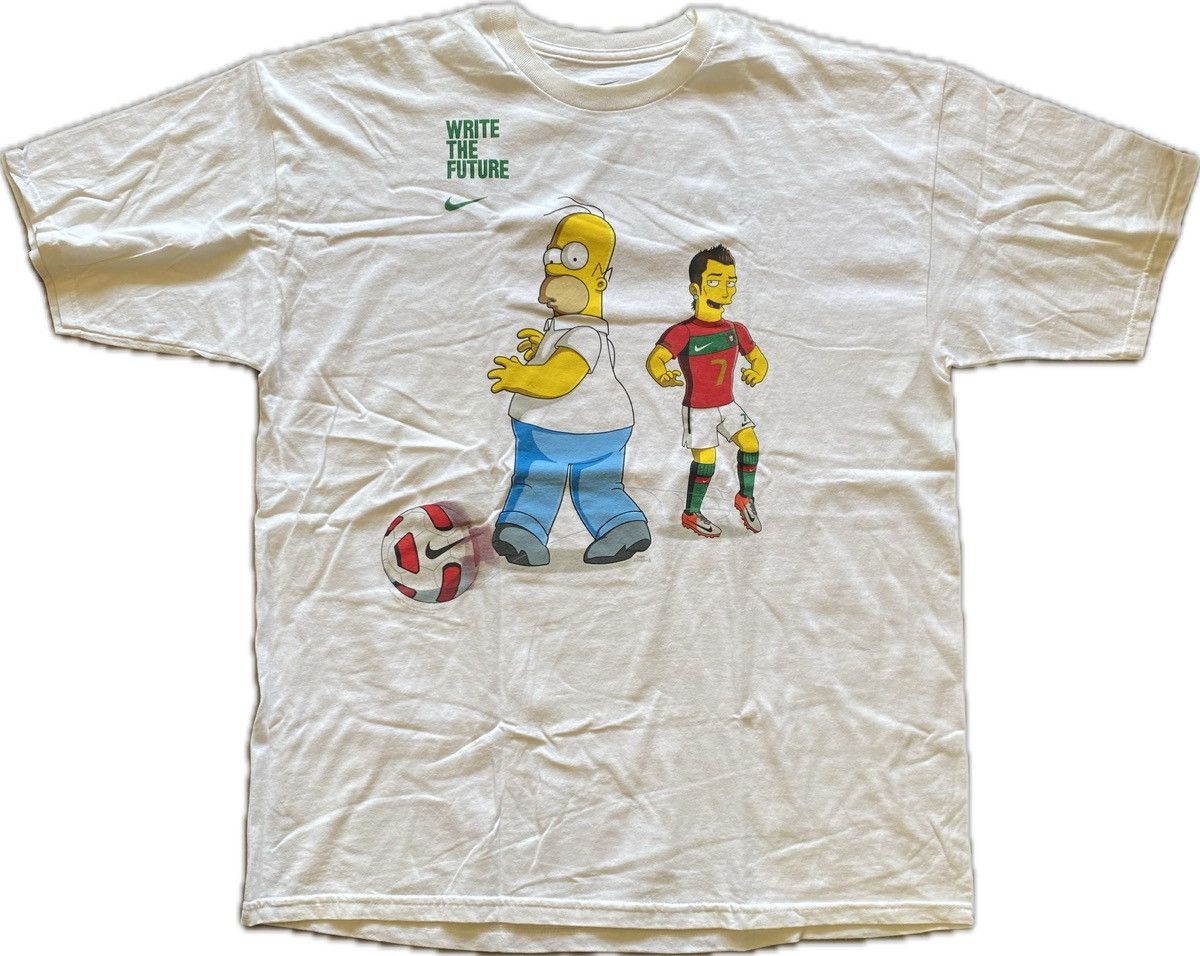 Streetwear Cristiano Ronaldo Homer Simpson Ronal-doh rare nike 2010 ...