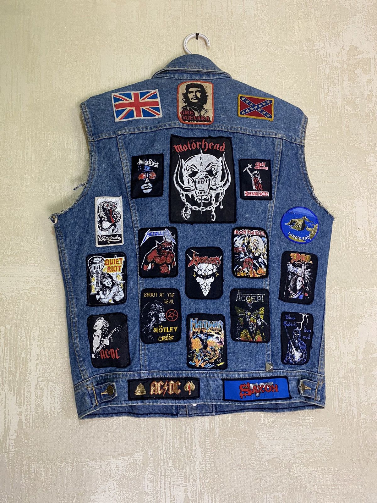 Band Tees × Rock Band × Vintage vintage biker denim jacket band death ...