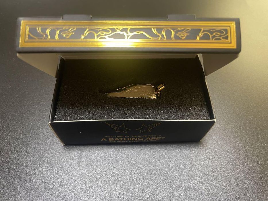 Bape A BATHING APE BapeSta Chain Necklace Gold | Grailed