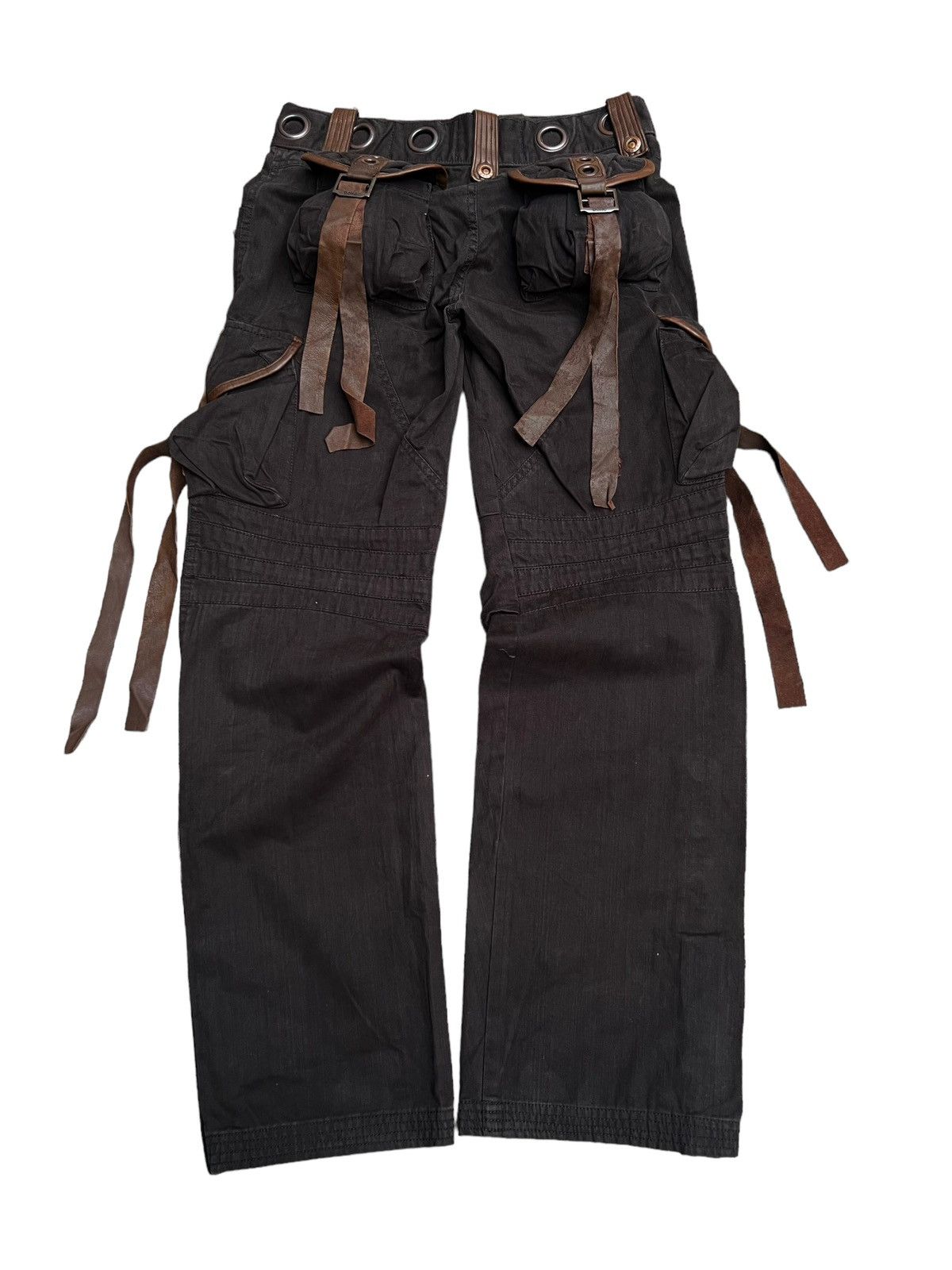 Japanese Brand 3D Gas Mask Cargo Pants Flared Bondage Julius ...