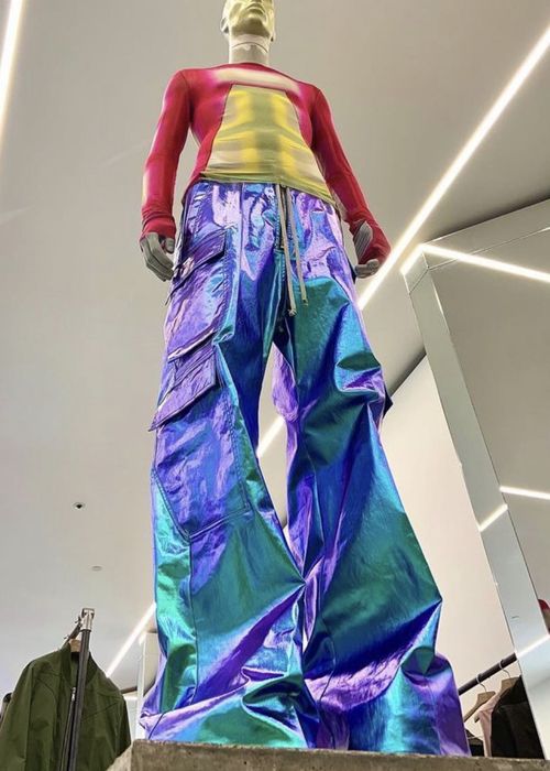 Rick Owens Rick Owens EDFU 2023 Double Jumbo Cargo Belas Iridescent 48 ...