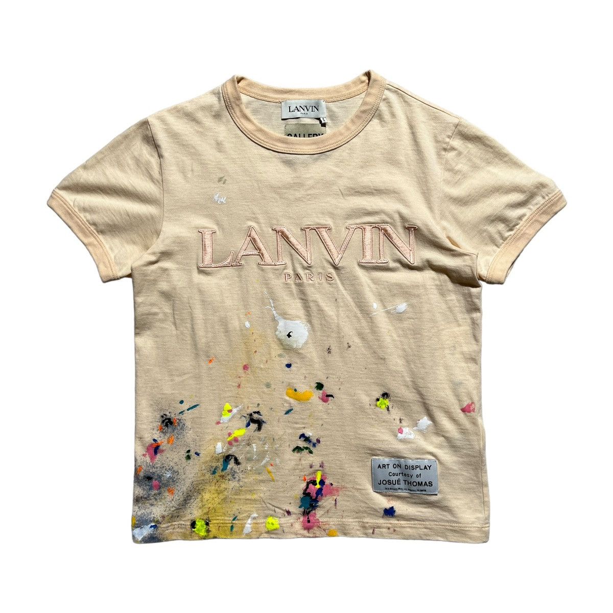 Gallery Dept. × Lanvin Gallery Dept. Paint Splatter logo tee | Grailed