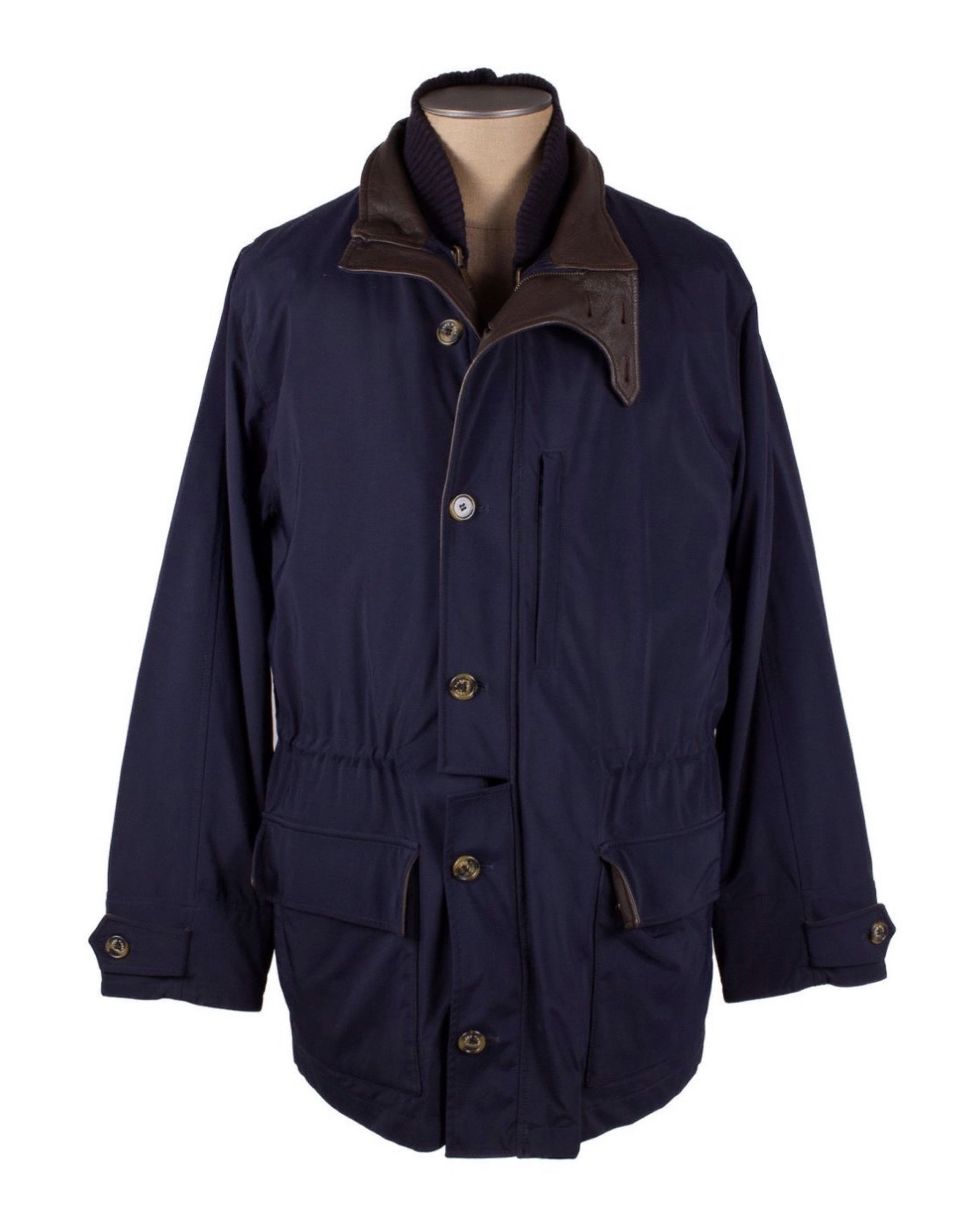 Loro Piana LORO PIANA DARK NAVY HORSEY JACKET WITH REMOVABLE VEST | Grailed