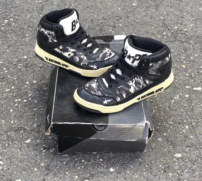 Bape Bape high top bapesta | Grailed
