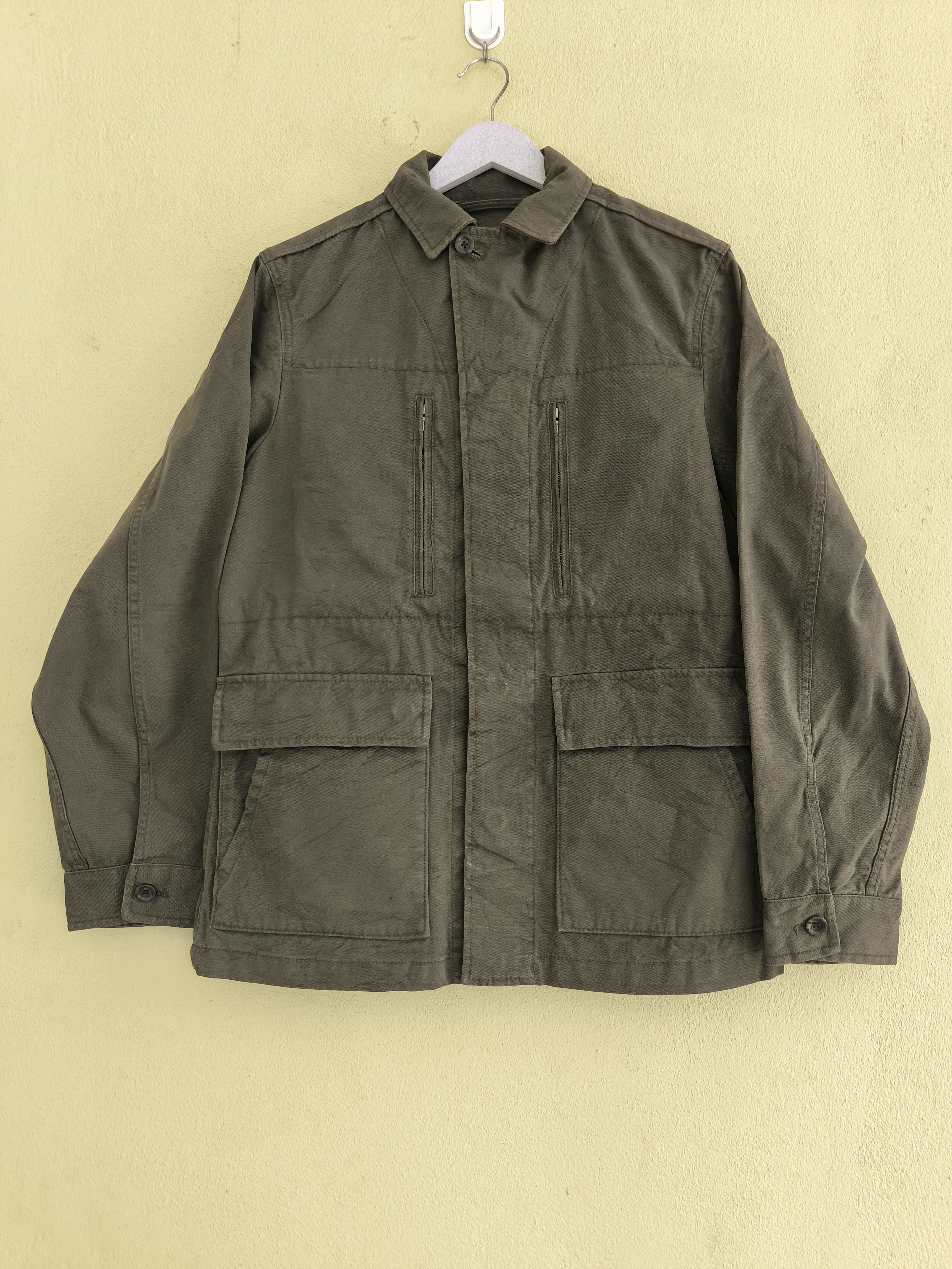 Uniqlo UNIQLO adjustable waist multi pocket jacket styled military ...