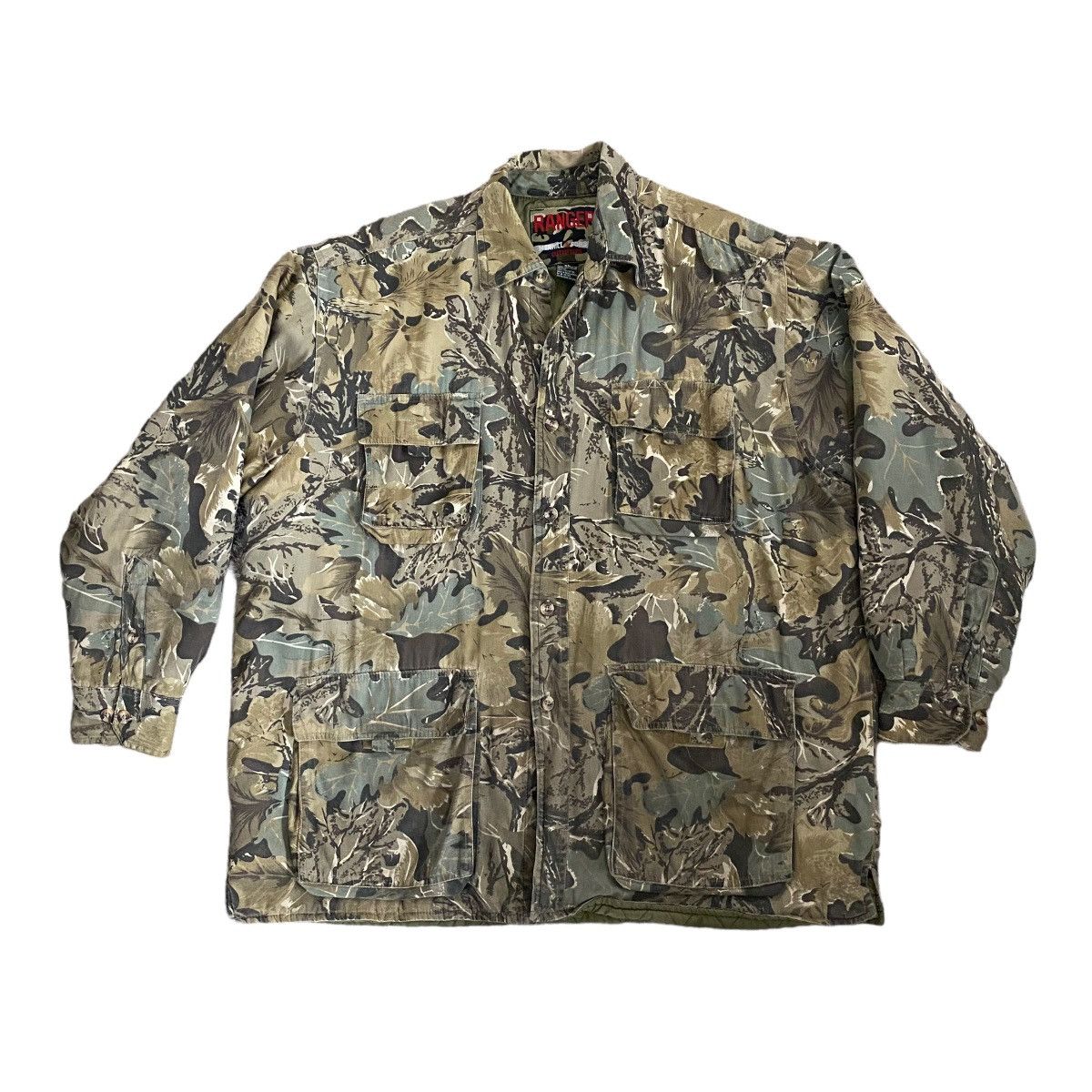 Camo × Military × Vintage RANGER Hunting Jacket Quilted Back Real Tree ...