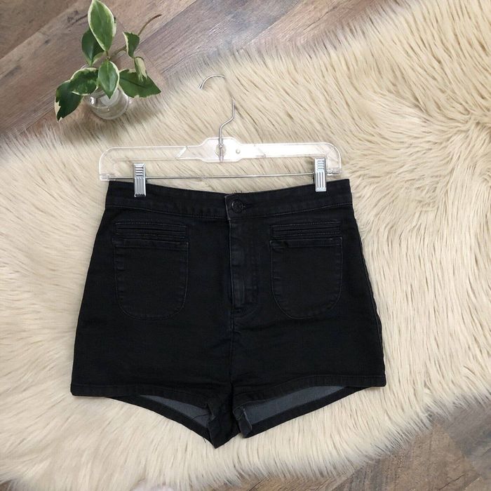 Bdg Urban Outfitters BDG 28 Black High Rise Stretch Denim Shorts | Grailed