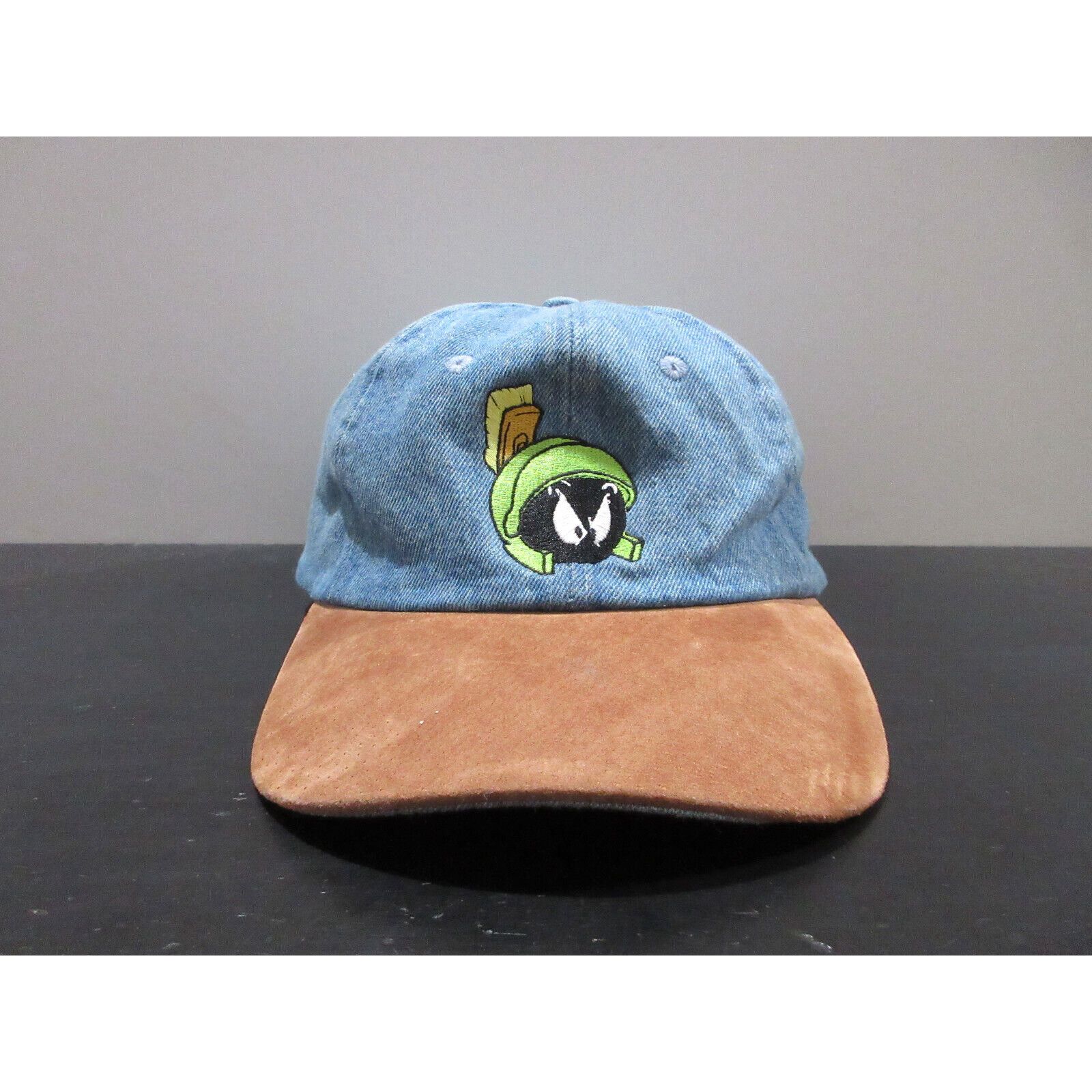 Vintage VINTAGE Marvin Martian Hat Cap Strap Back Blue Brown Looney ...